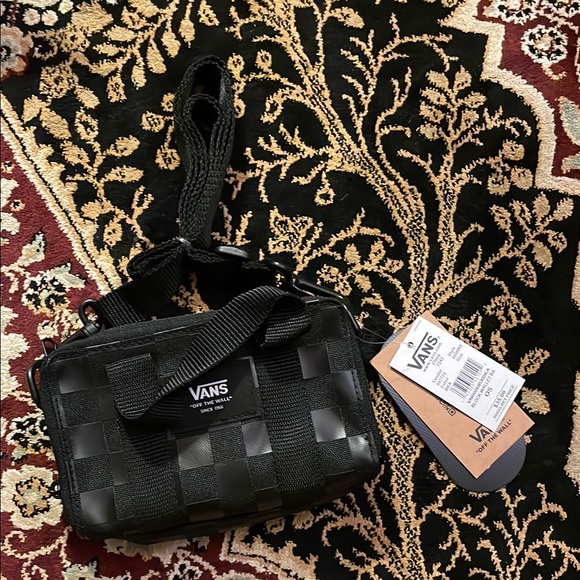 Vans | Bags | Vans Black Checkered Crossbody Bag | Poshmark
